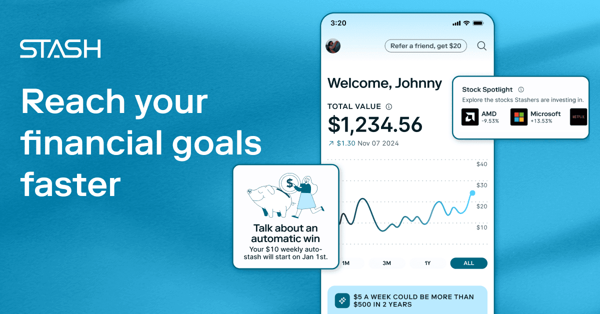 Stash Invest | iOS, Android - Make Money Online App - Scrambly